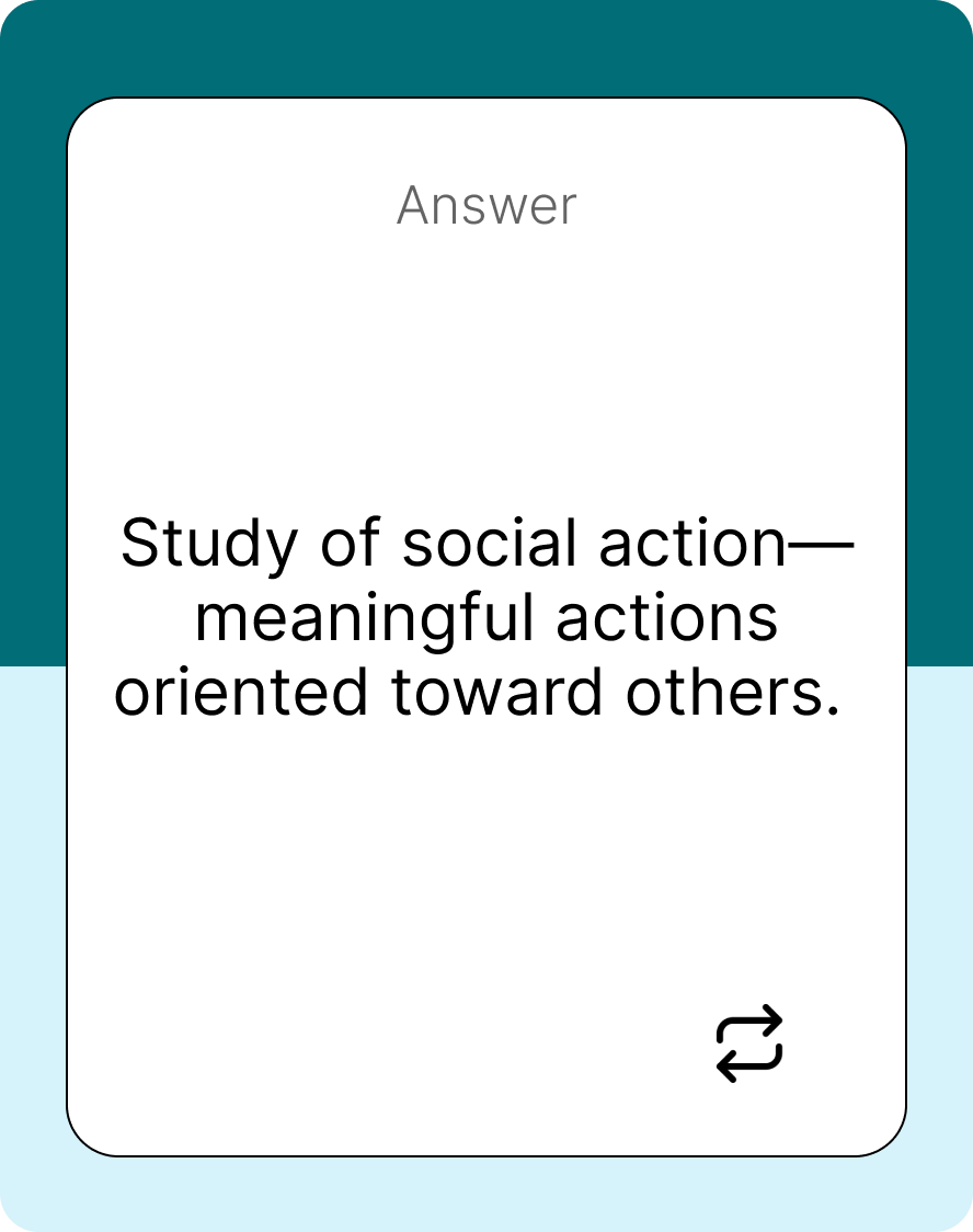 Introduction to Sociology Flashcards | Manupatra Academy