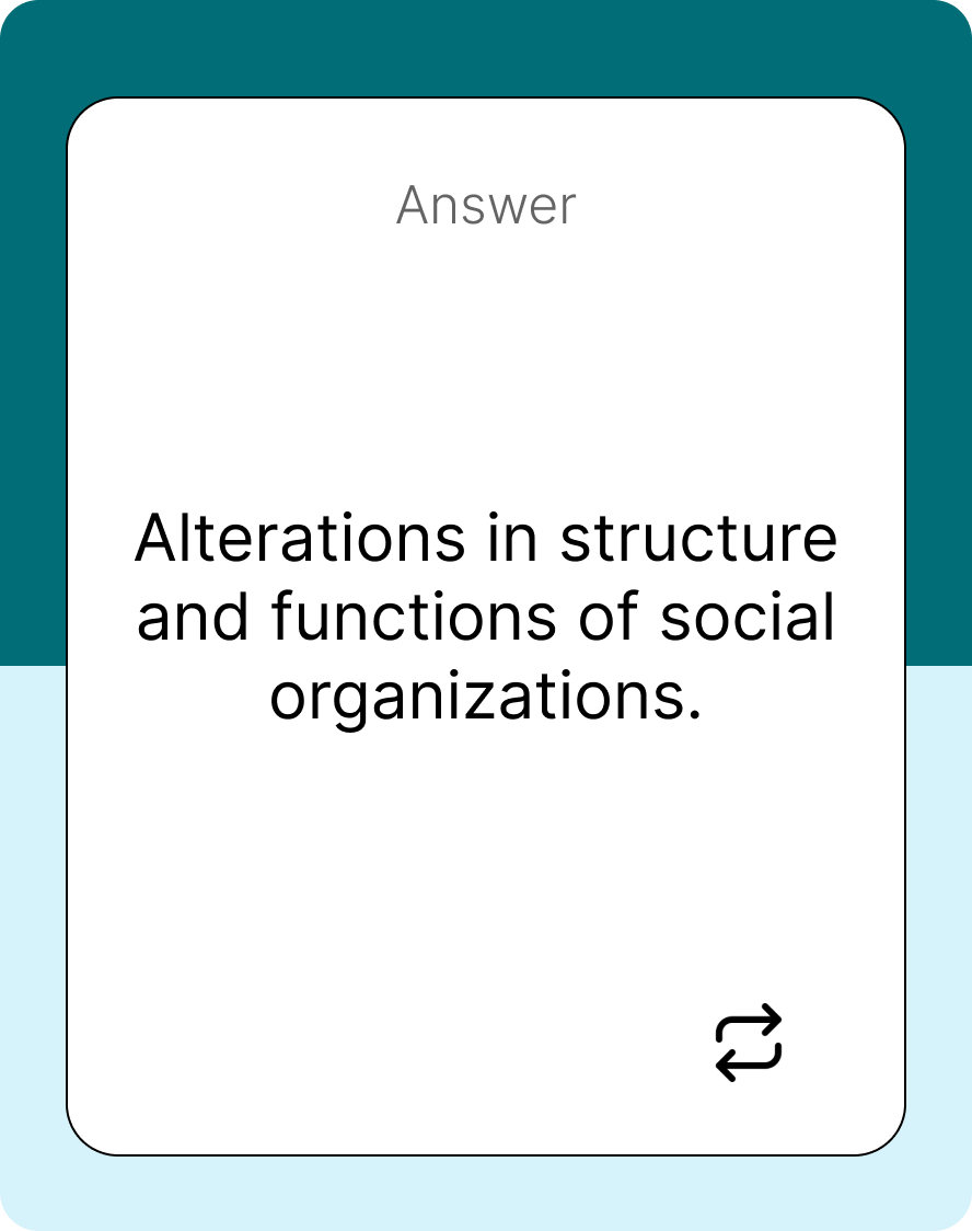 Social Change in Sociology Flashcards | Manupatra Academy
